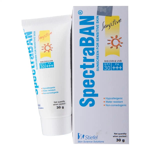 Buy Spectraban Sensitive SPF30 Sunscreen 30g Online - HealthurWealth