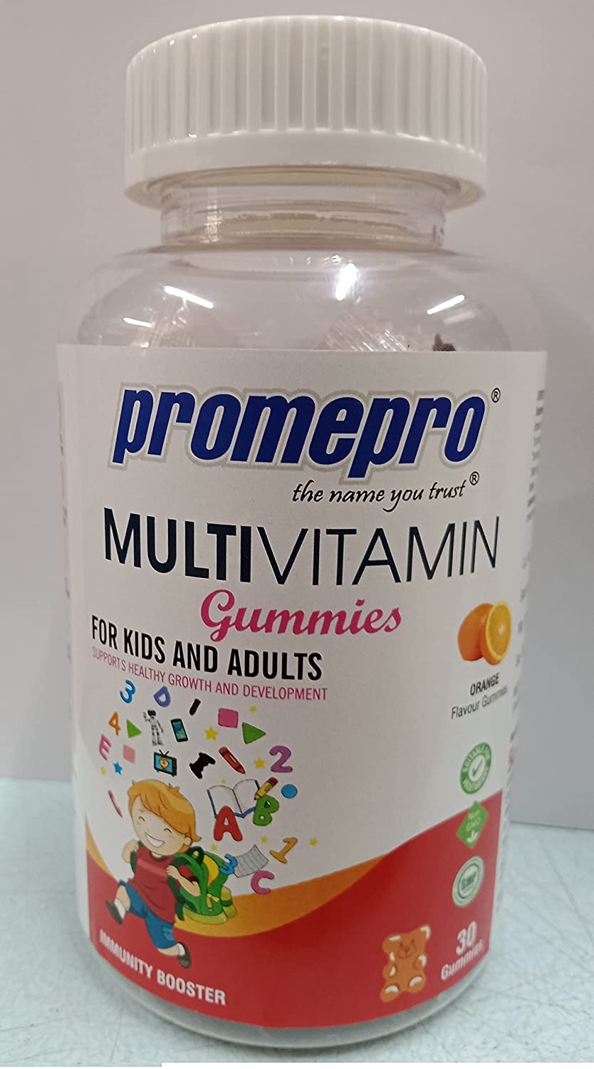 Buy Promepro MULTIVITAMIN ORANGE FLAVOR GUMMIES FOR KIDS AND ADULTS,30 ...