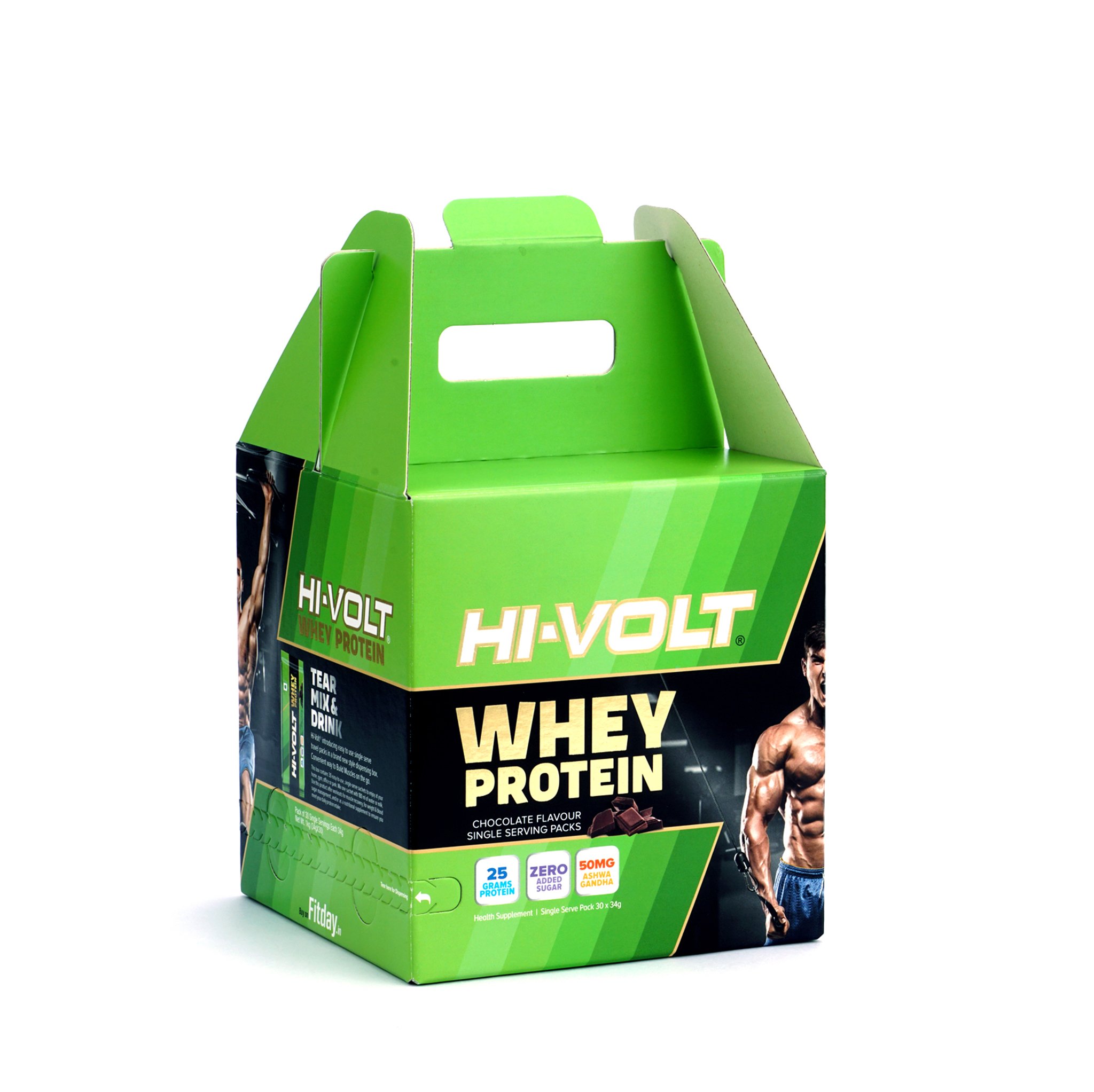 Buy Hi VOLT Whey Protein Chocolate 1 kg Online - HealthurWealth
