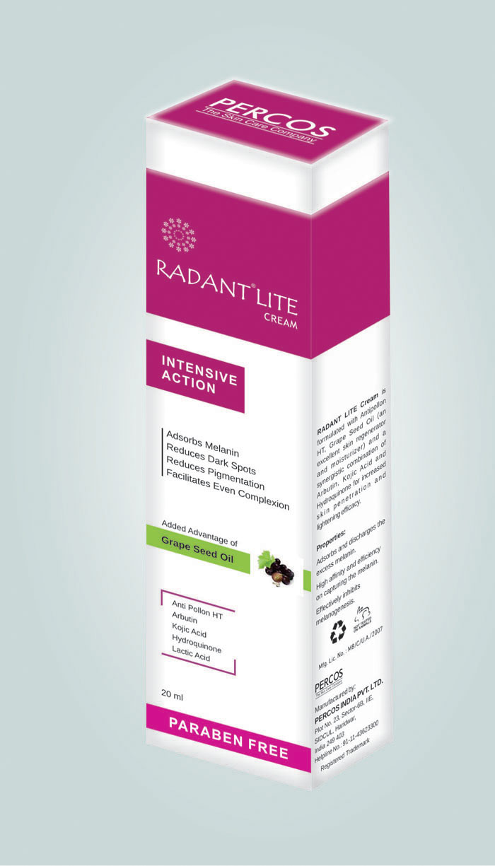 Buy RADANT LITE CREAM 20G Online - HealthurWealth