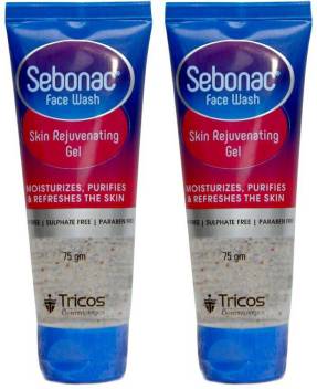 Buy SEBONAC FACE WASH SKIN REJUVENATING GEL 75GM PACK OF 2 Online ...