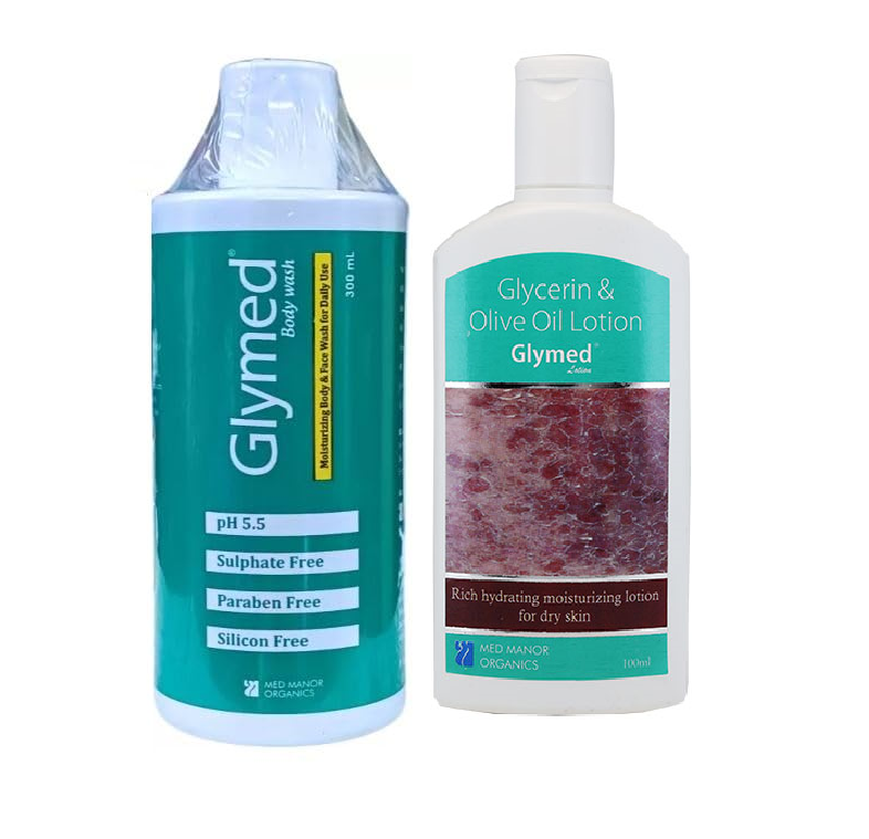 Buy Glymed Body Wash 300ml and Glymed lotion 100ml Online HealthurWealth