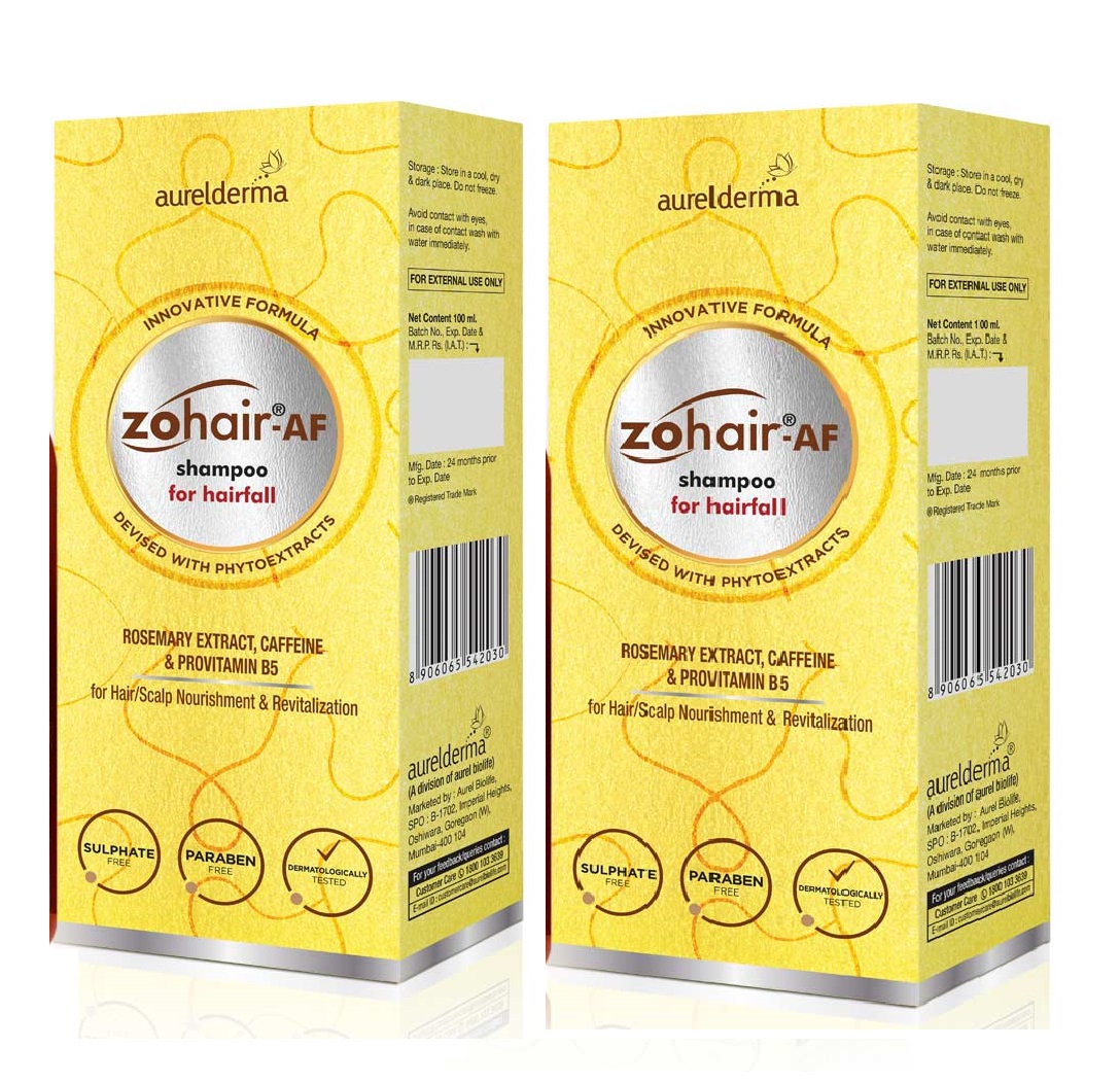 Buy Zohair-AF shampoo for hair fall (100 ml) Pack Of 2 Online ...